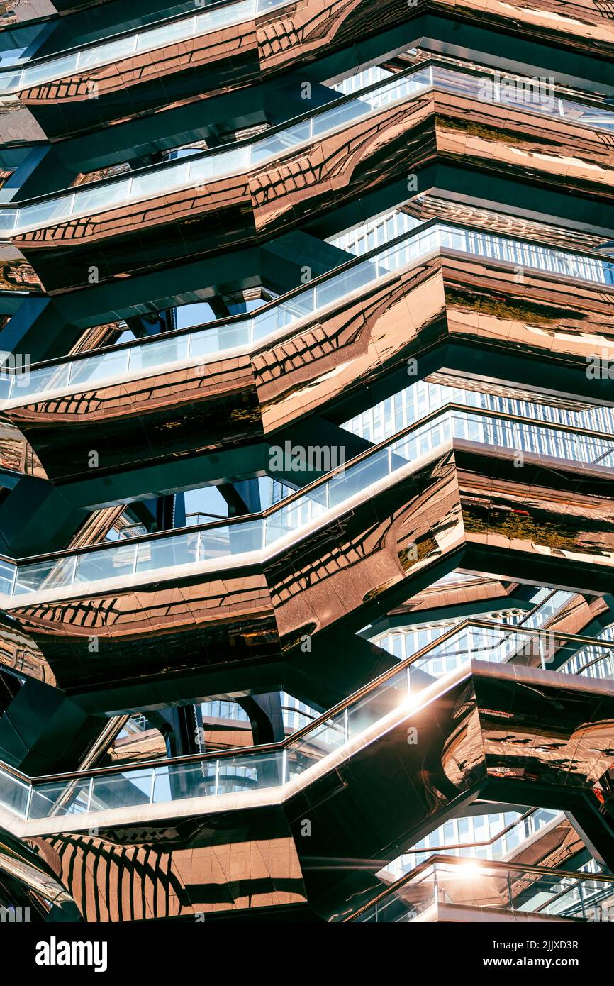 Vessel building. Skyscrapers in New York City. Really tall and ...