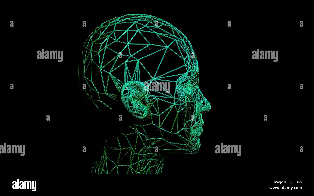 android - virtual head Stock Photo - Alamy