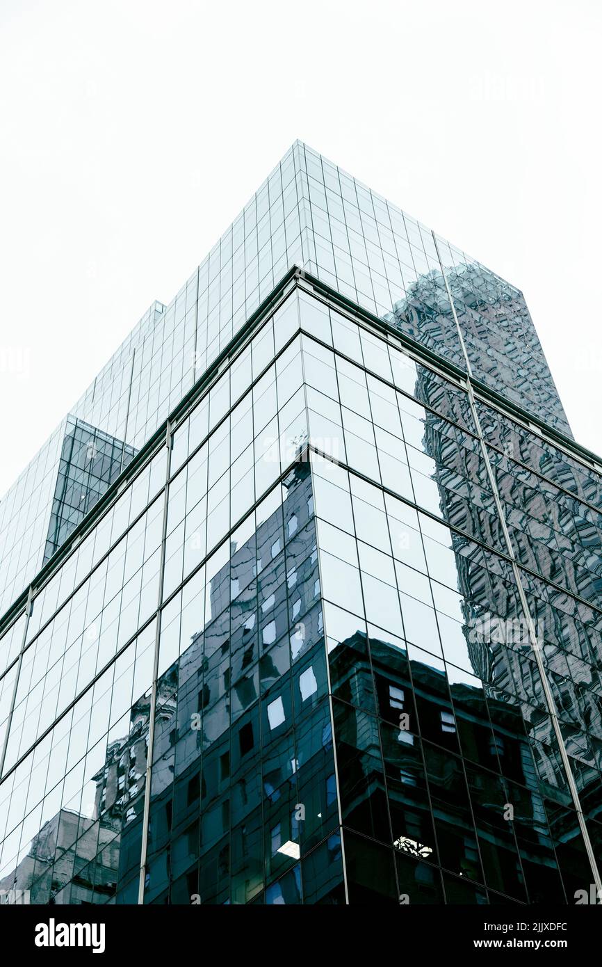 skyscrapers in New York City. Really tall and beautiful buildings. A ...