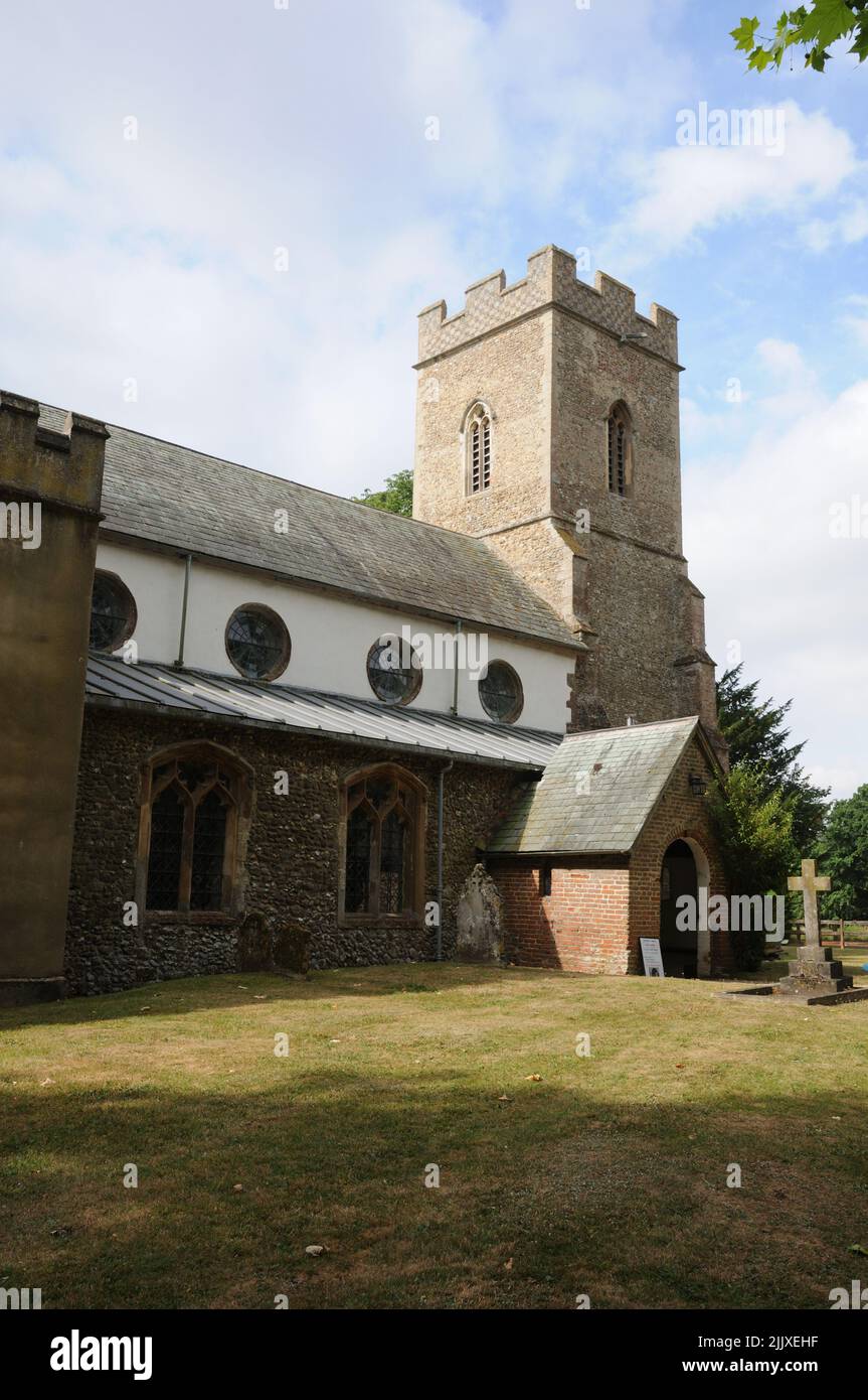 St Peter's Church, Little Thurlow, Suffolk Stock Photo - Alamy