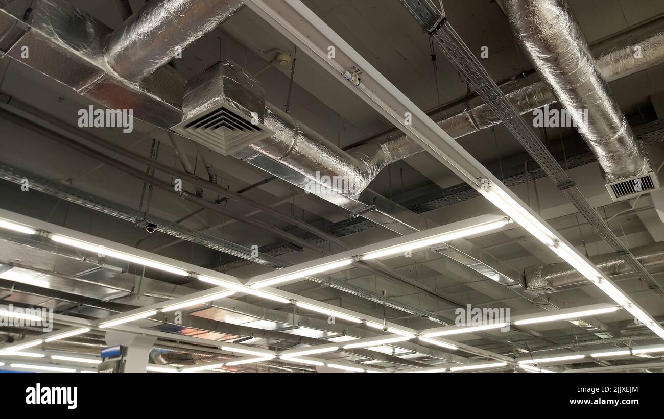 The air conditioning and lighting system of the production premises ...