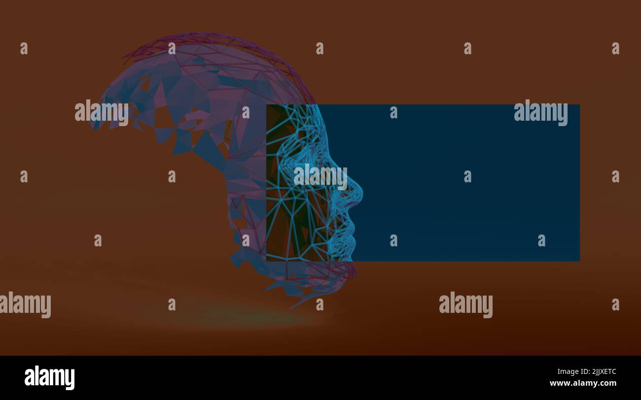 android - virtual head Stock Photo - Alamy