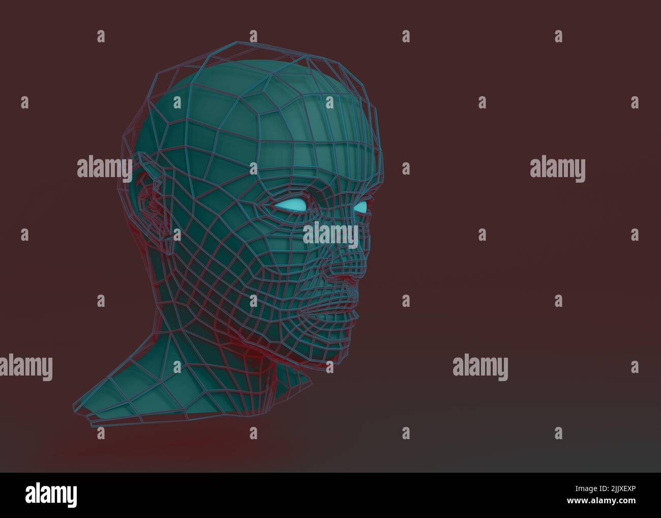 android - virtual head Stock Photo - Alamy