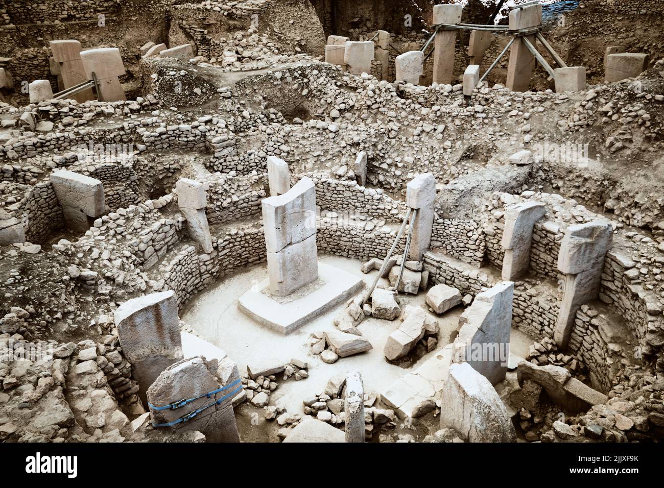 Gobekli Tepe Neolithic Sanctuary remains Stock Photo - Alamy
