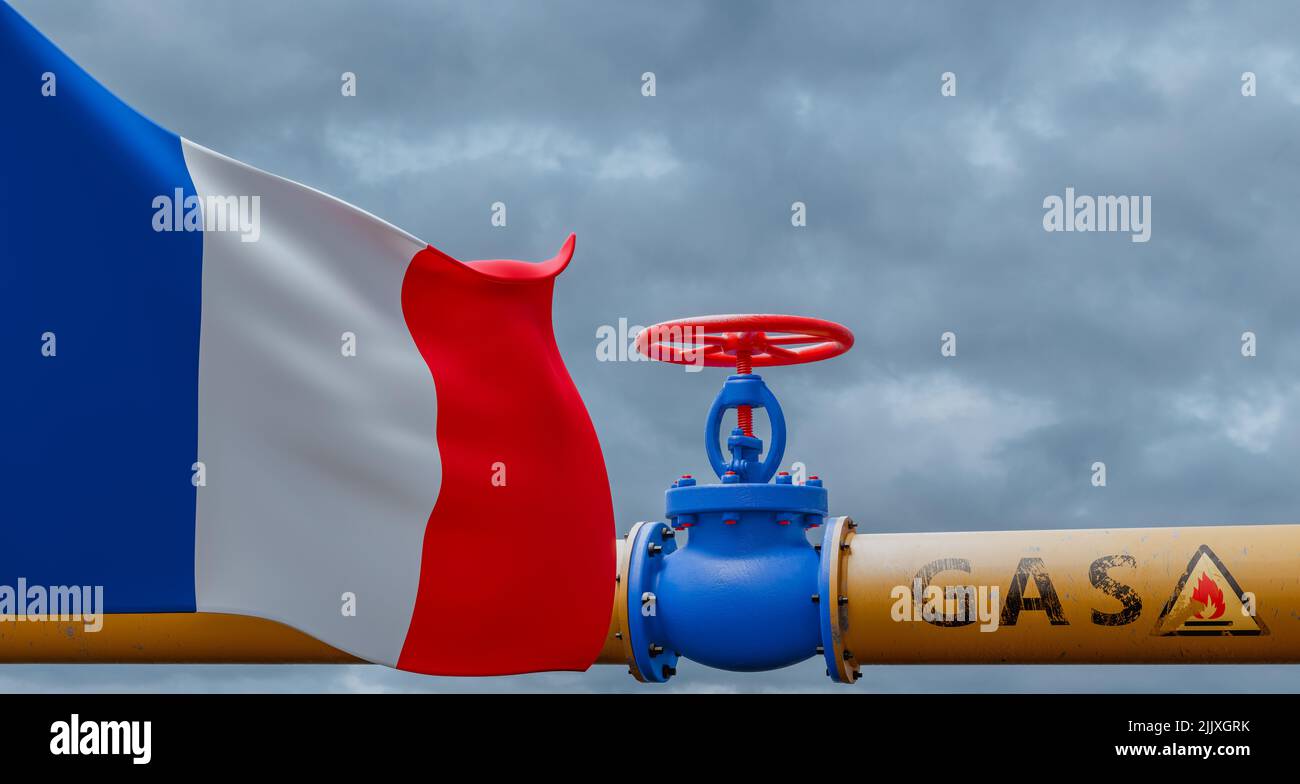 Valve on the main gas pipeline france hi-res stock photography and ...