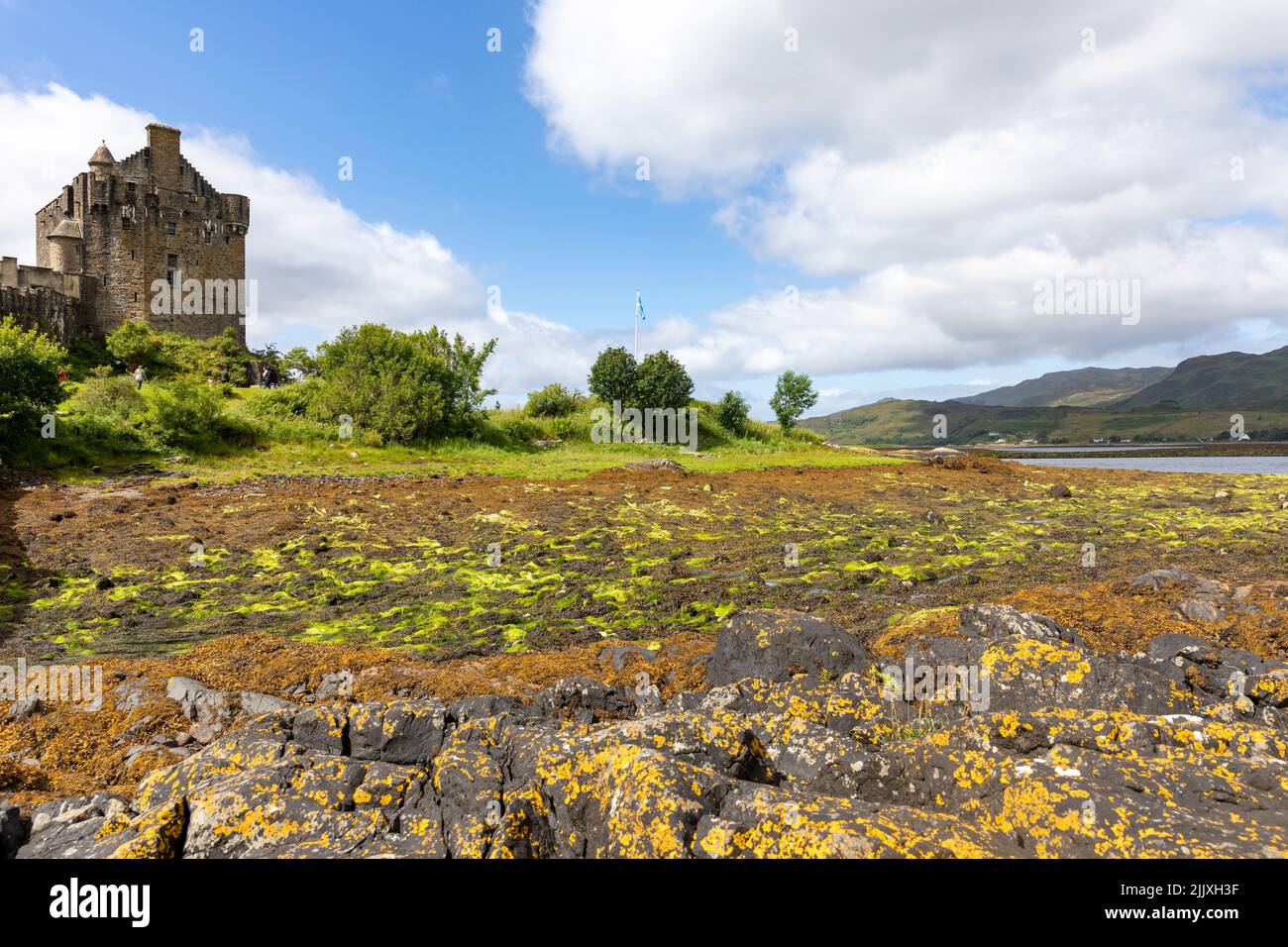 Eilean Donan 13th century Scottish castle Dornie, major tourist ...