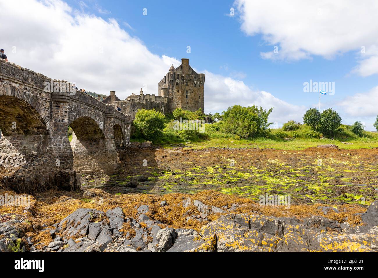 Eilean Donan 13th century Scottish castle Dornie, major tourist ...