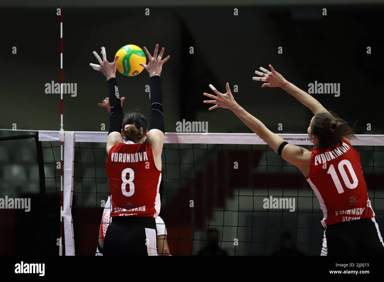 ISTANBUL, TURKEY - FEBRUARY 03, 2022: Irina Voronkova and Ekaterina ...