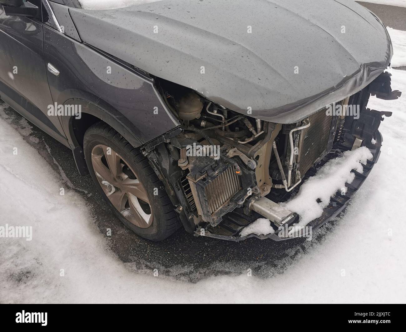 Cleaning, washing with a special composition of the engine compartment ...
