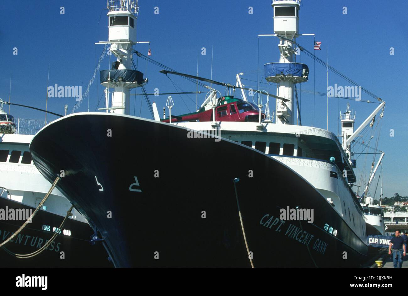 Tuna Purse Seiners docked at the Embarcadero in San Diego Stock Photo ...