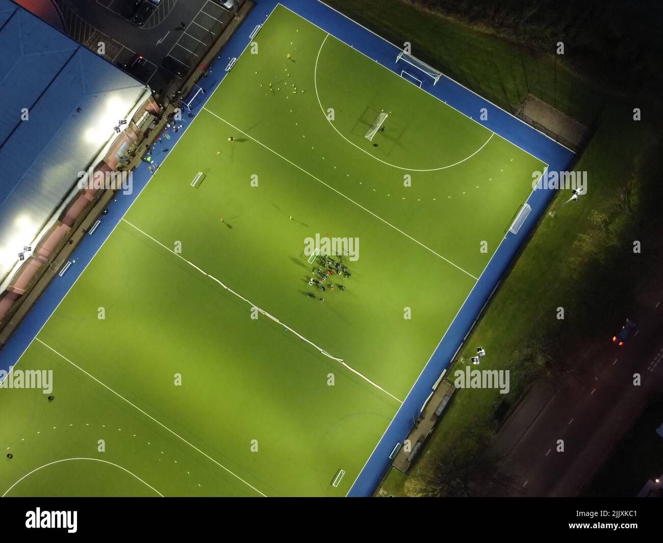Players football field aerial hi-res stock photography and images - Alamy