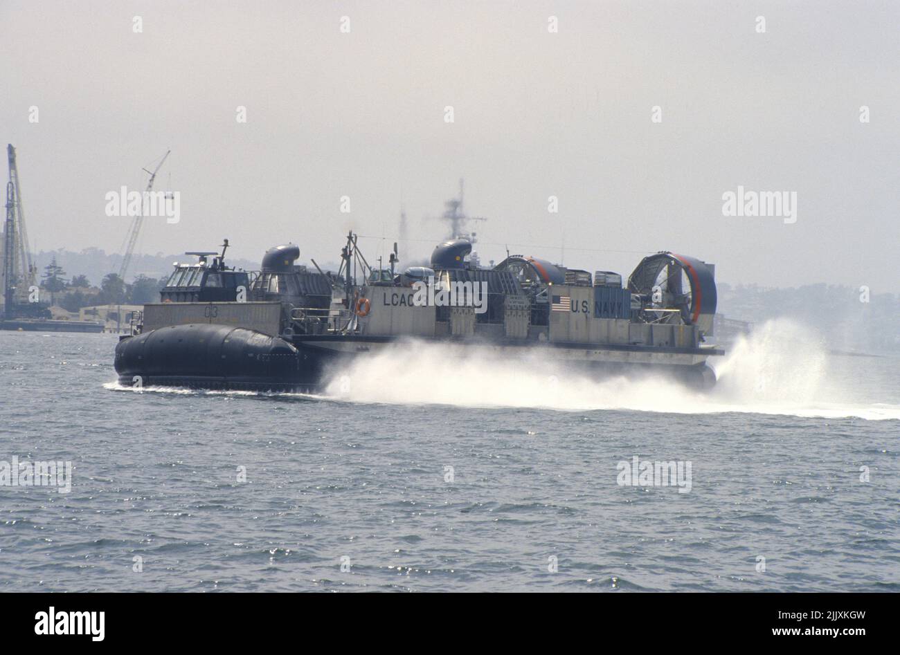 LCAC operating in San Diego Harbor Stock Photo - Alamy