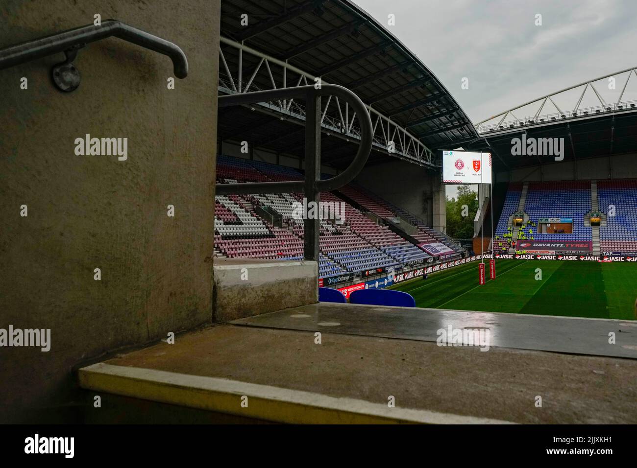 General view of the jjb stadium hi-res stock photography and images - Alamy