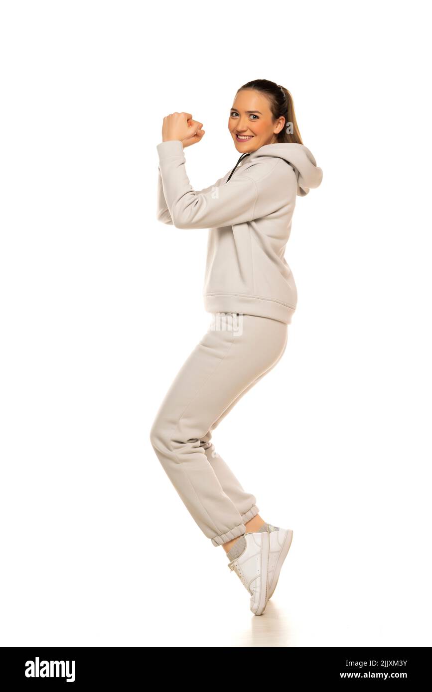 Young woman teacher coach Cut Out Stock Images & Pictures - Alamy