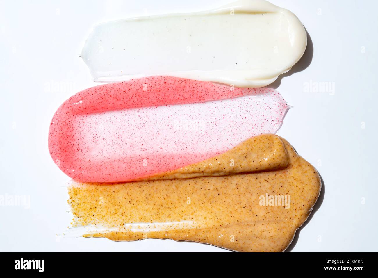 Natural scrub textures onwhite background. Scrub smear. Sample of ...