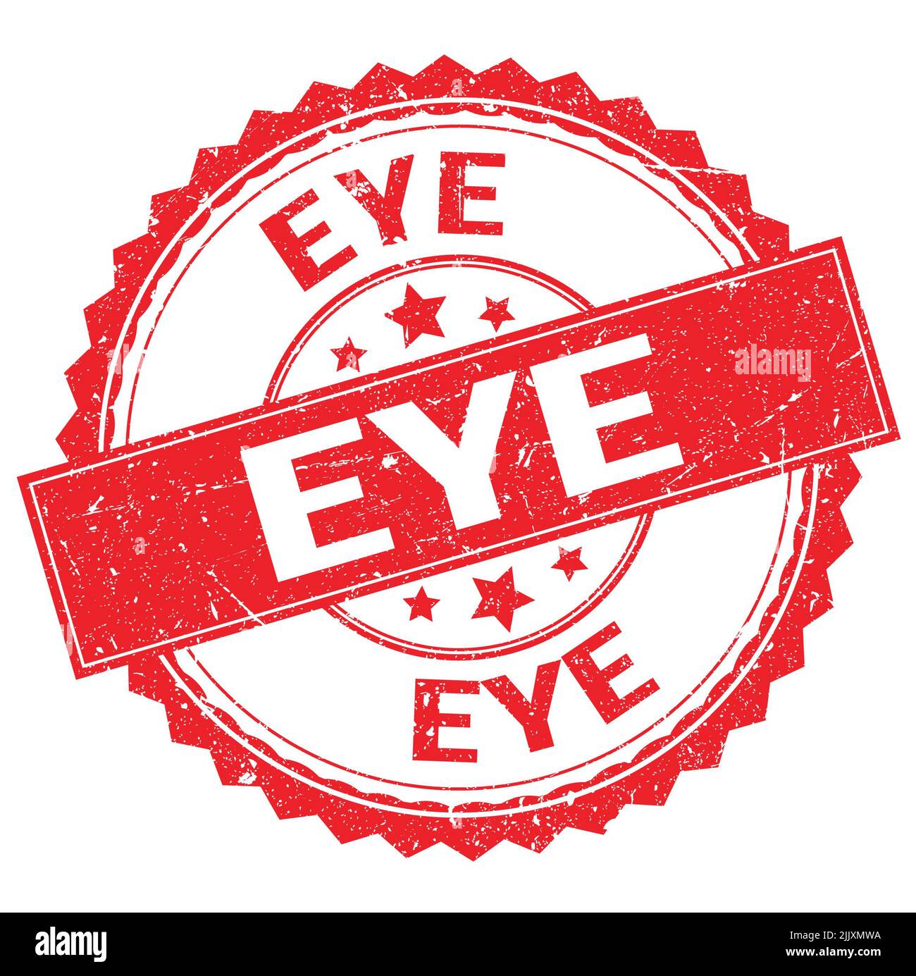 EYE text written on red round stamp sign Stock Photo - Alamy