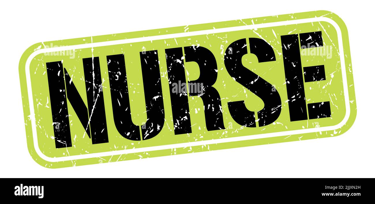 NURSE text written on green-black grungy stamp sign Stock Photo - Alamy