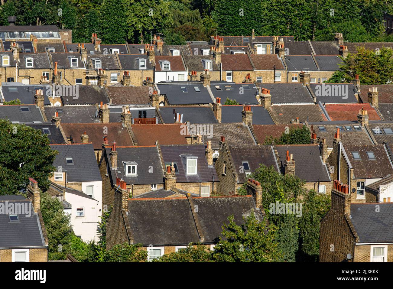 Typical residential area aerial view hi-res stock photography and ...