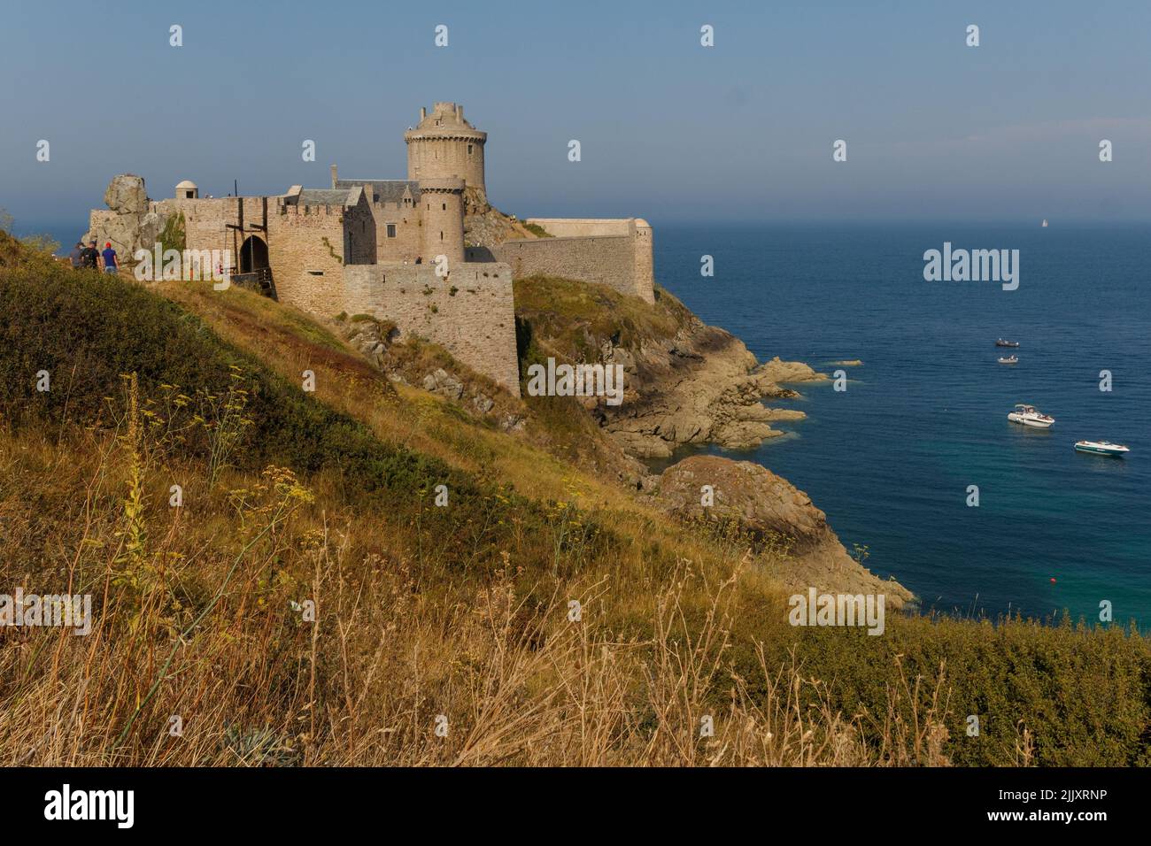 Beautiful view of old castle Fort La Latte (Castle of La Roche Goyon ...
