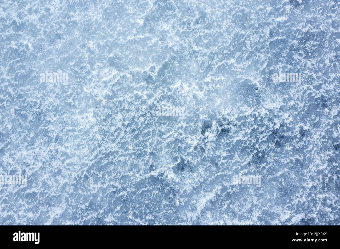 Ice texture, top view, natural background photo of frozen winter river ...