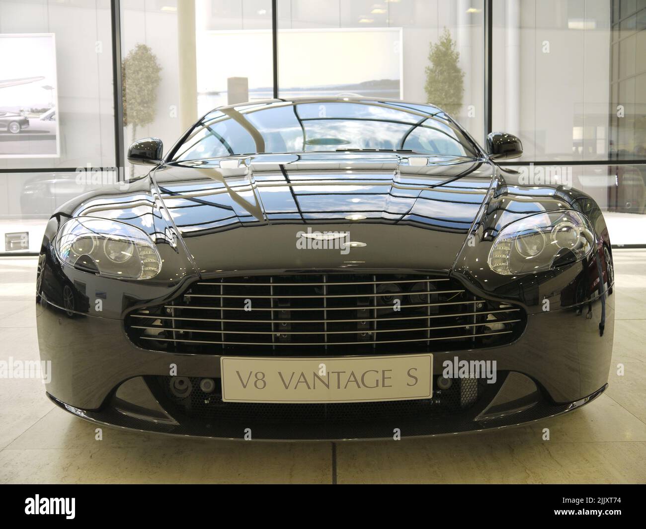 The smile of a Jet Black Aston Martin V8 Vantage S, pictured in the ...
