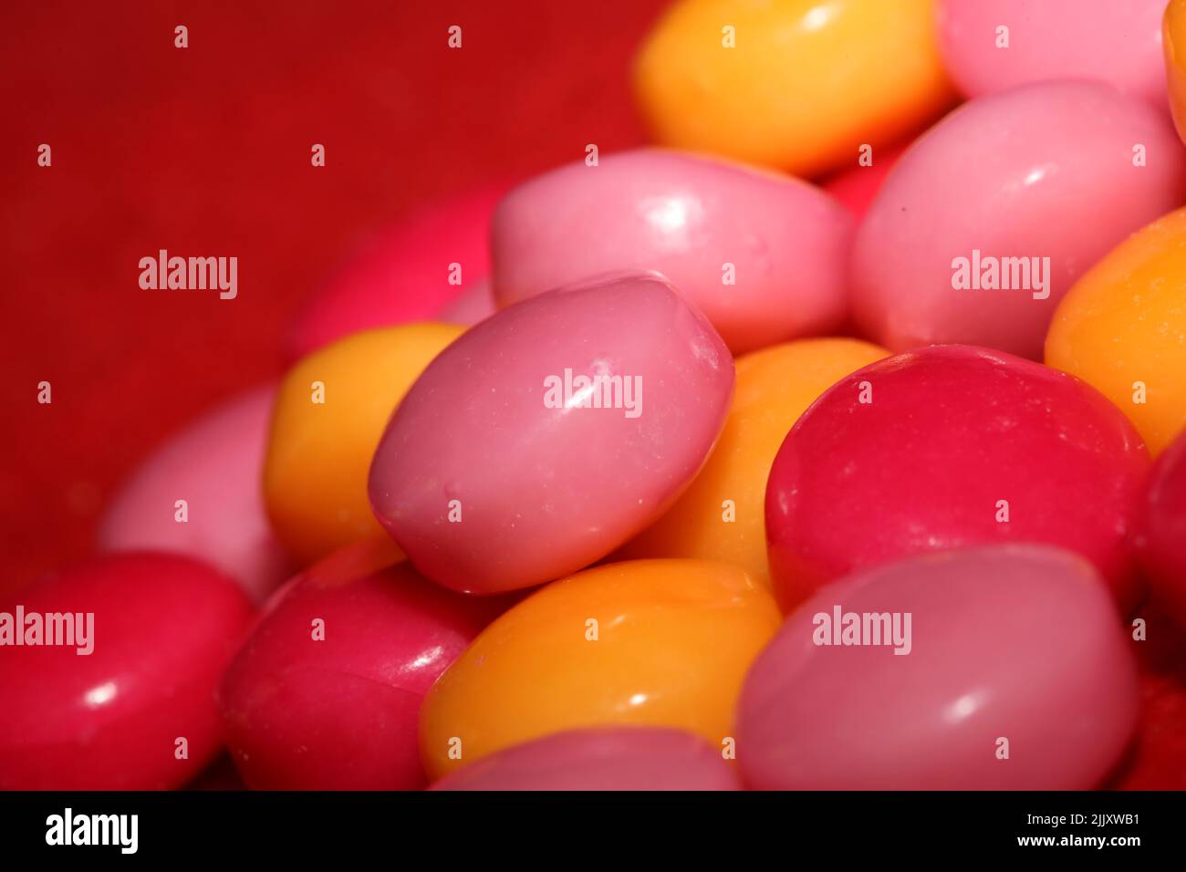 Colorful round kinder bubble gums close up background big size high ...