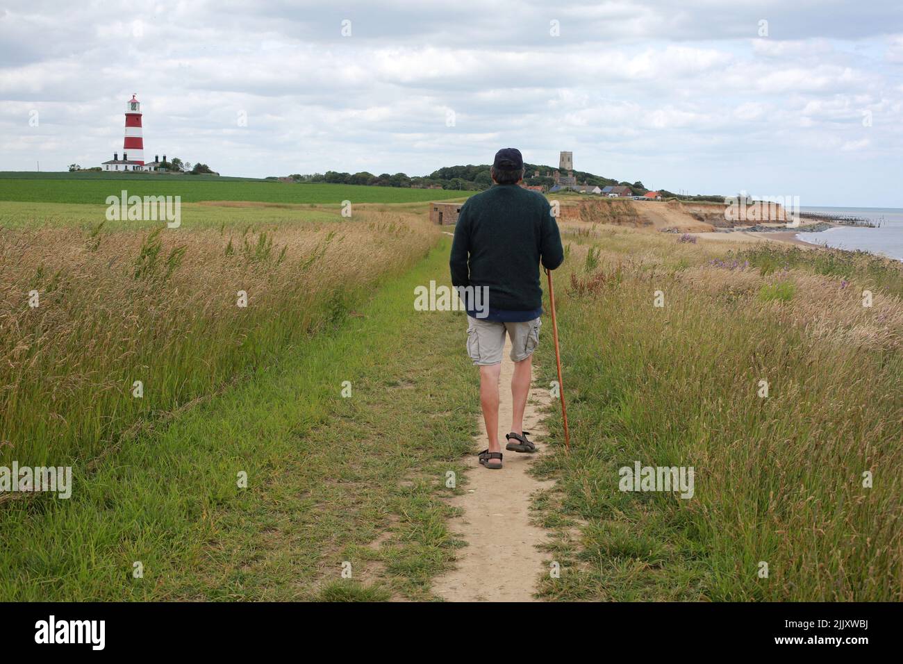 red and white candy striped lighthouse Stock Photo - Alamy