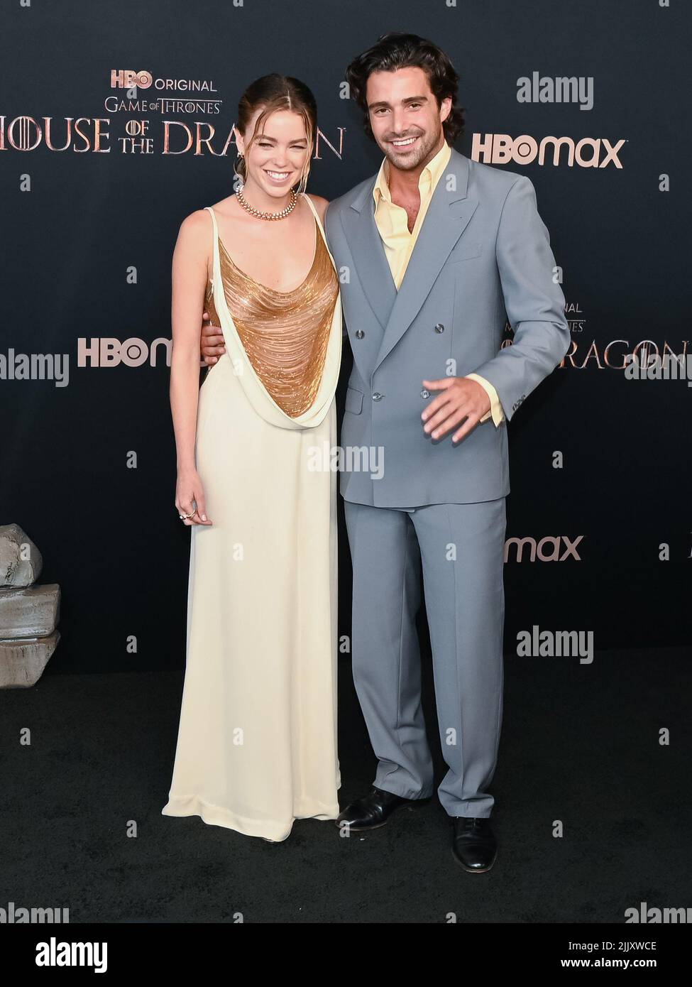 Los Angeles California Usa 27th July 2022 Milly Alcock And Fabien