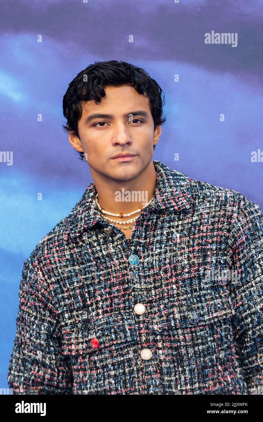 London, UK. 28 July 2022. Cast member Brandon Perea attends the UK ...