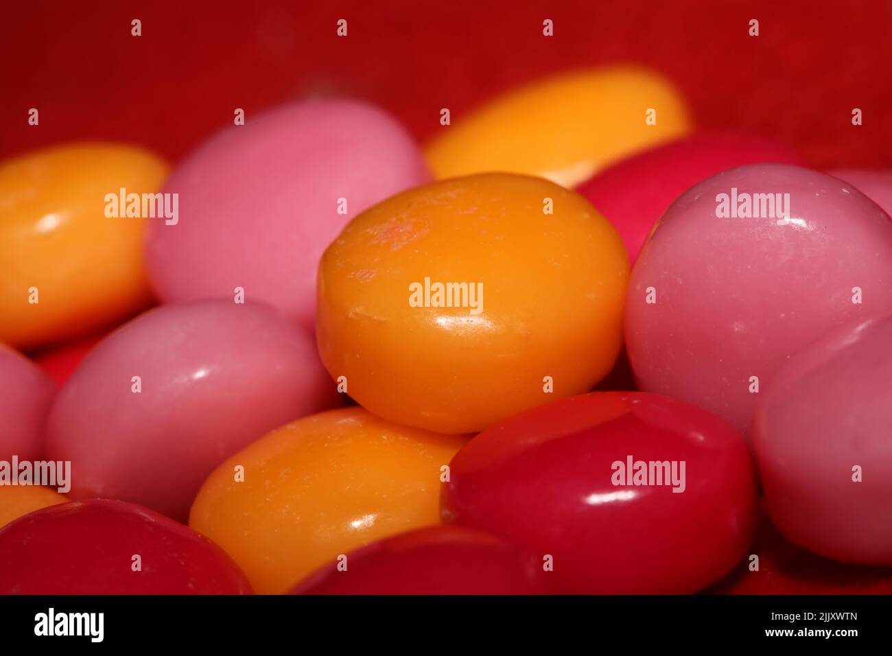 Colorful round kinder bubble gums close up background big size high ...
