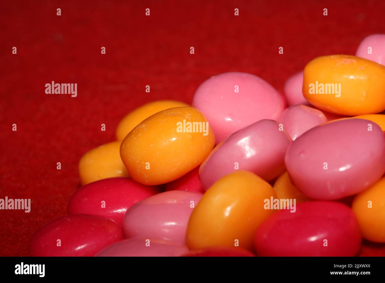 Colorful round kinder bubble gums close up background big size high ...