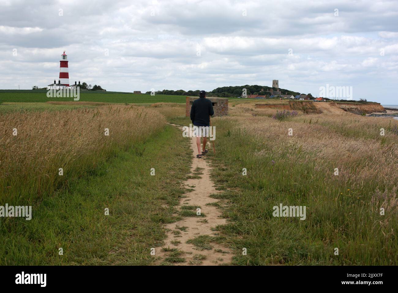 red and white candy striped lighthouse Stock Photo - Alamy