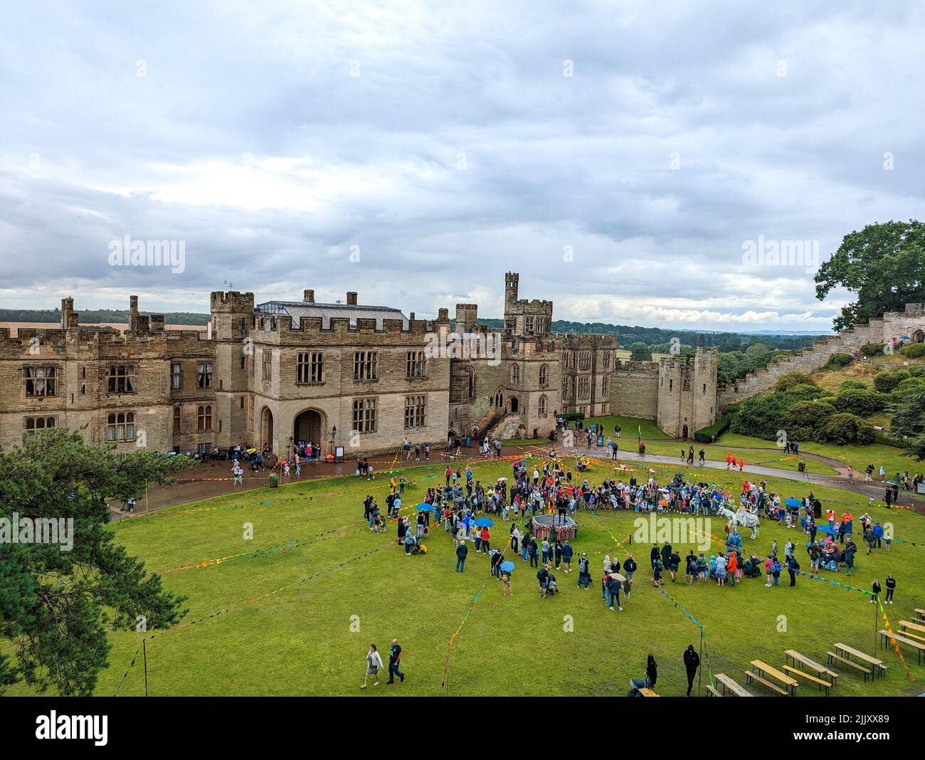Warwick Castle s a medieval castle original built by William the ...