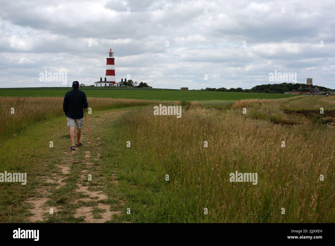 red and white candy striped lighthouse Stock Photo - Alamy