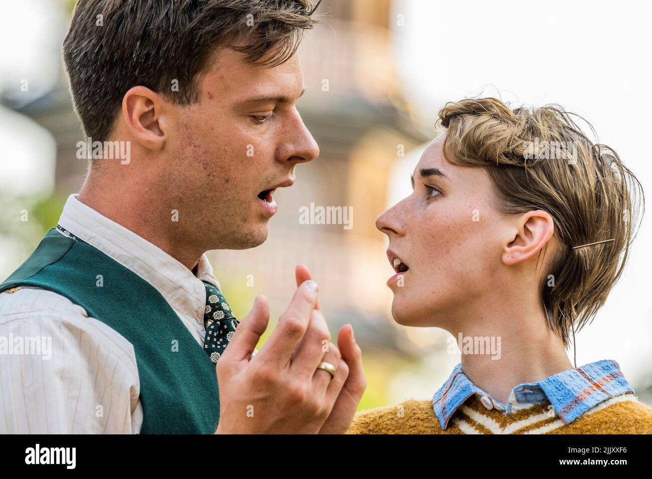 London, UK. 28th July, 2022. Matthew Burns, Orsino and Megan Louise ...