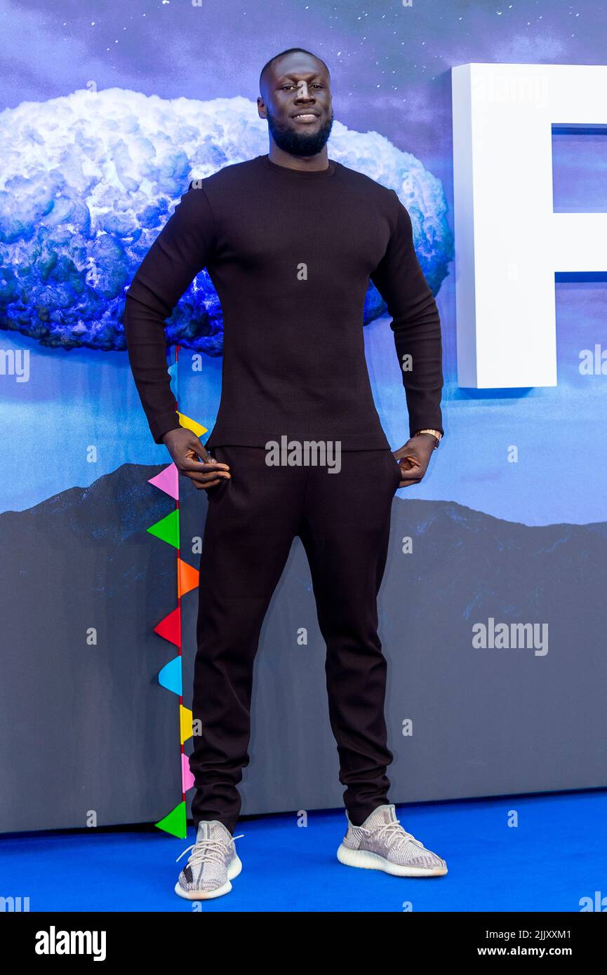 London, UK. 28 July 2022. Rapper Stormzy attends the UK premiere of the ...