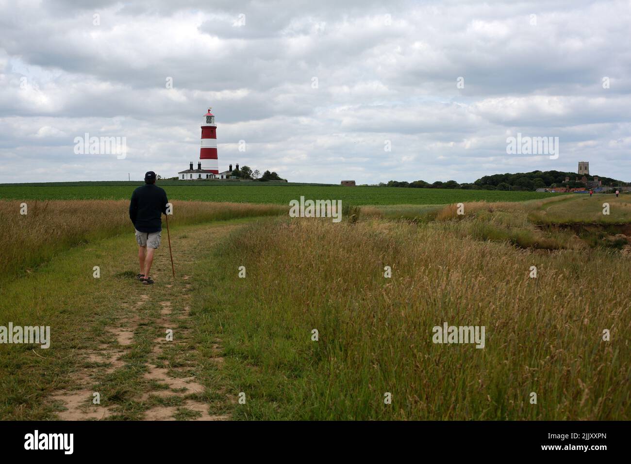 red and white candy striped lighthouse Stock Photo - Alamy