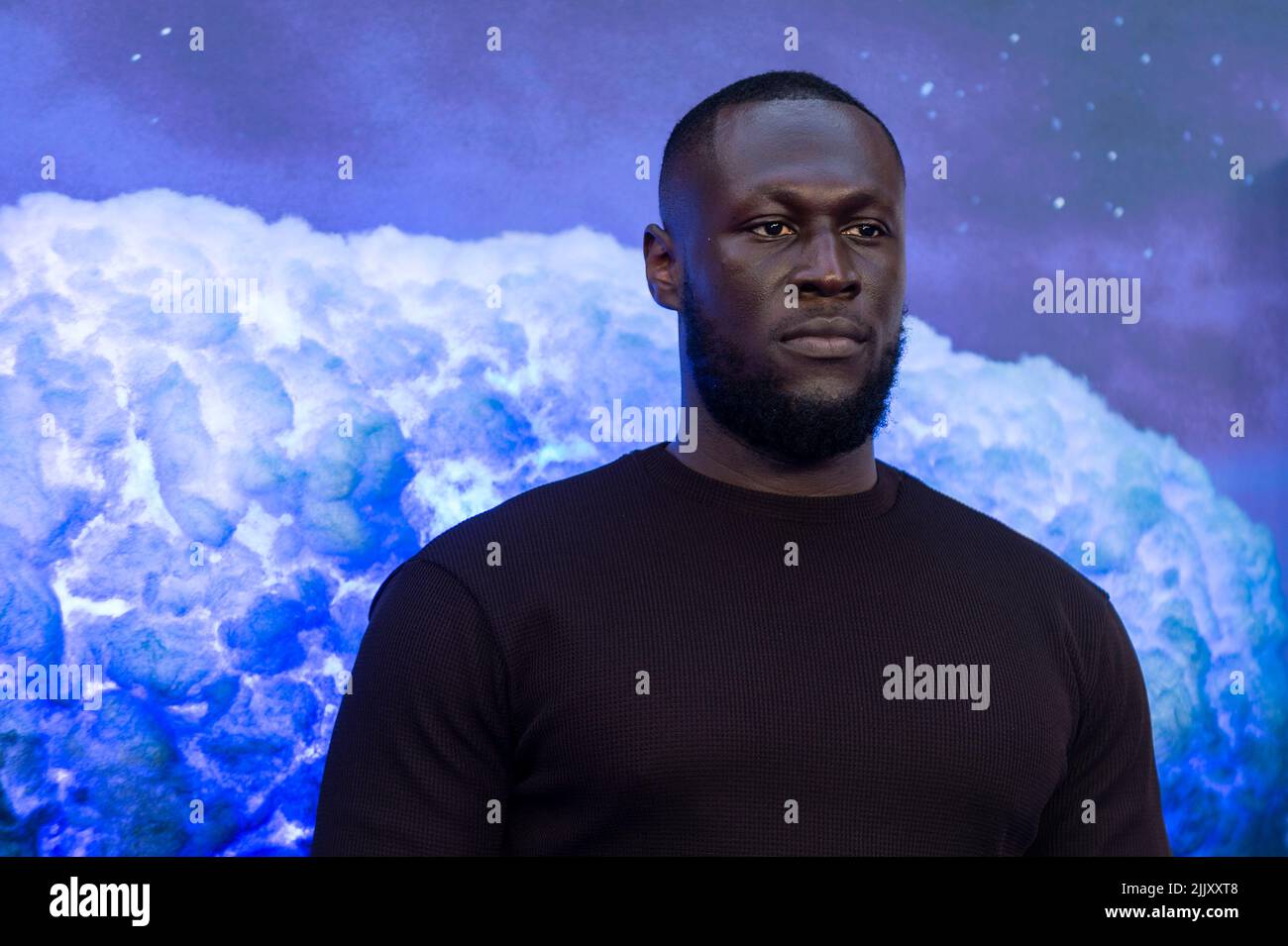 London, UK. 28 July 2022. Rapper Stormzy attends the UK premiere of the ...