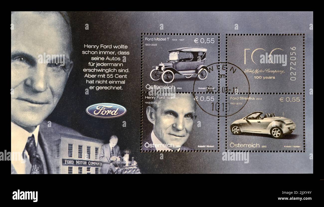 Henry Ford (1863-1947), American captain of industry and a business ...