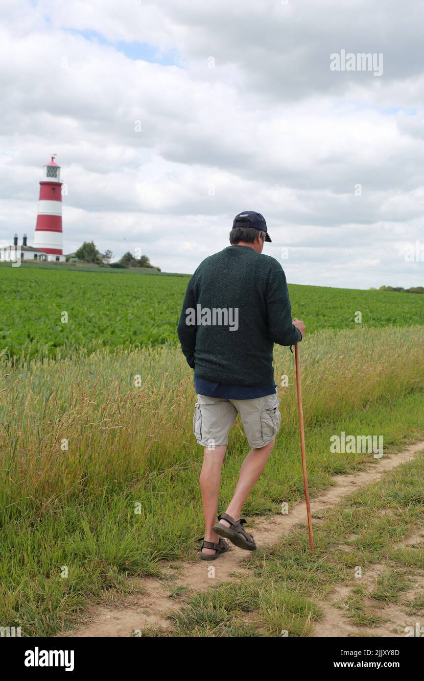 red and white candy striped lighthouse Stock Photo - Alamy