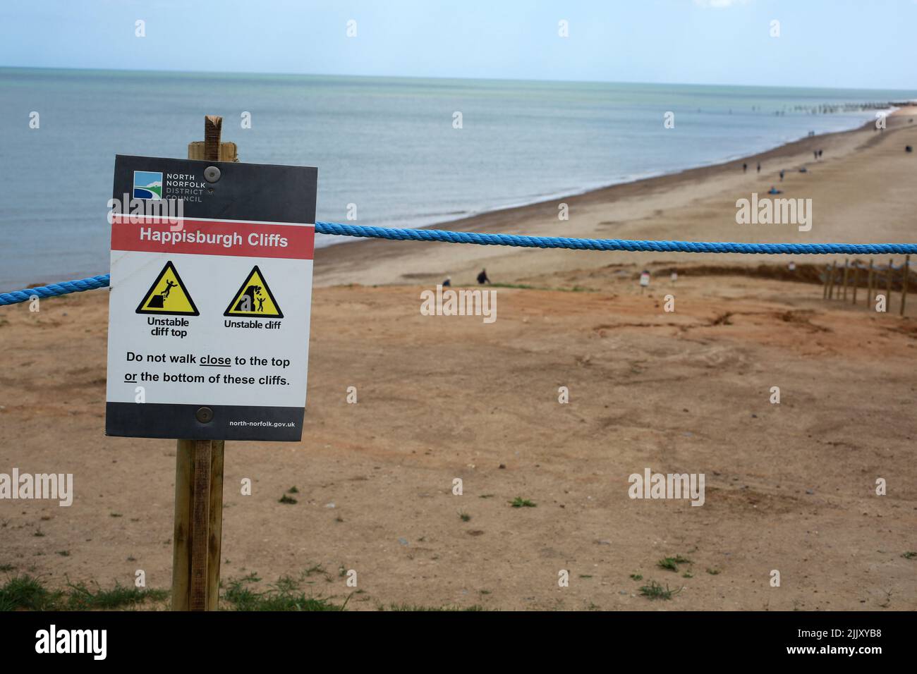 Coastal erosion at Happisburgh Cliffs, Norfolk, East Anglia, UK Stock ...