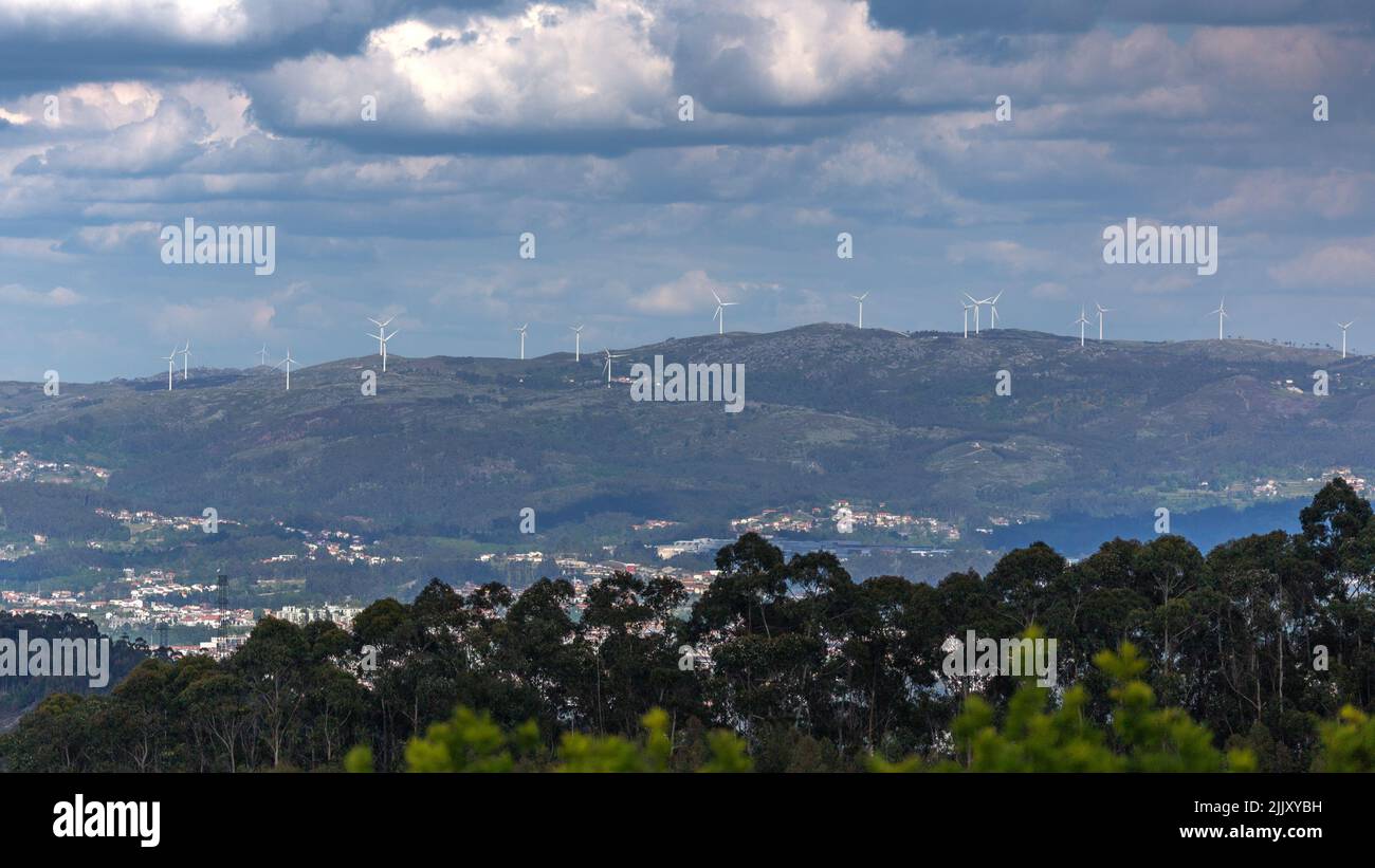Aerial windmills wind turbine on hi-res stock photography and images ...