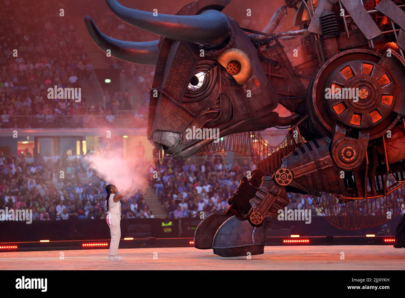 The Women standing up to The Raging Bull during the opening ceremony of ...