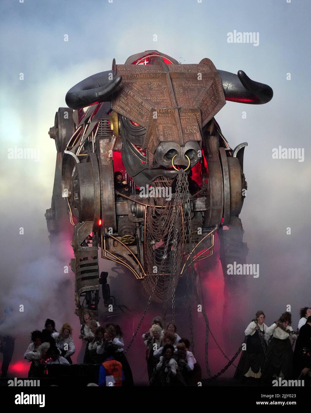 The Raging Bull during the opening ceremony of the Birmingham 2022 ...
