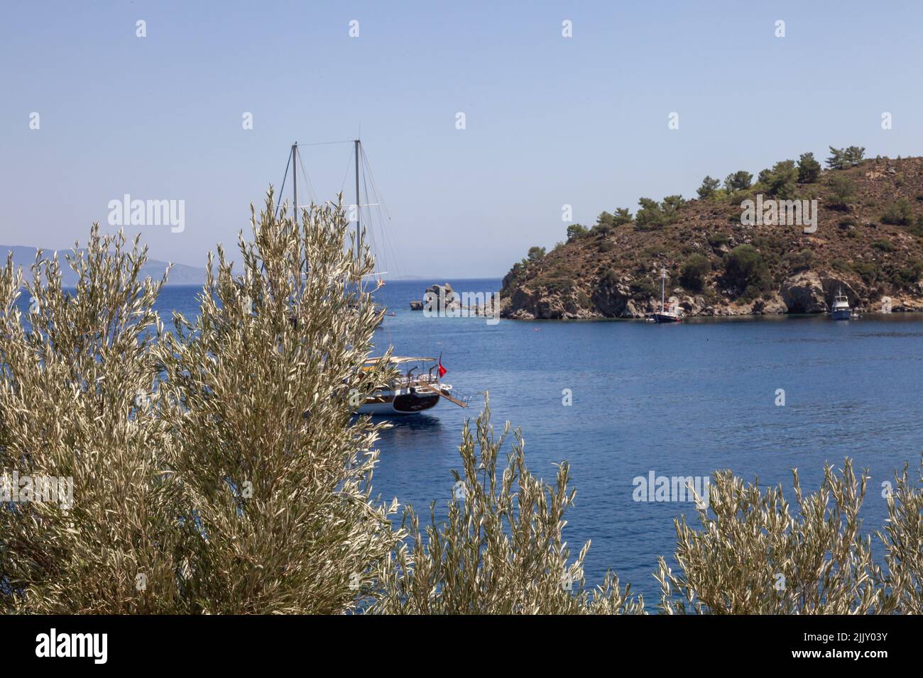Datca, Mugla, Turkey - July 2022: Datca ''Kargi'' bay view Stock Photo ...