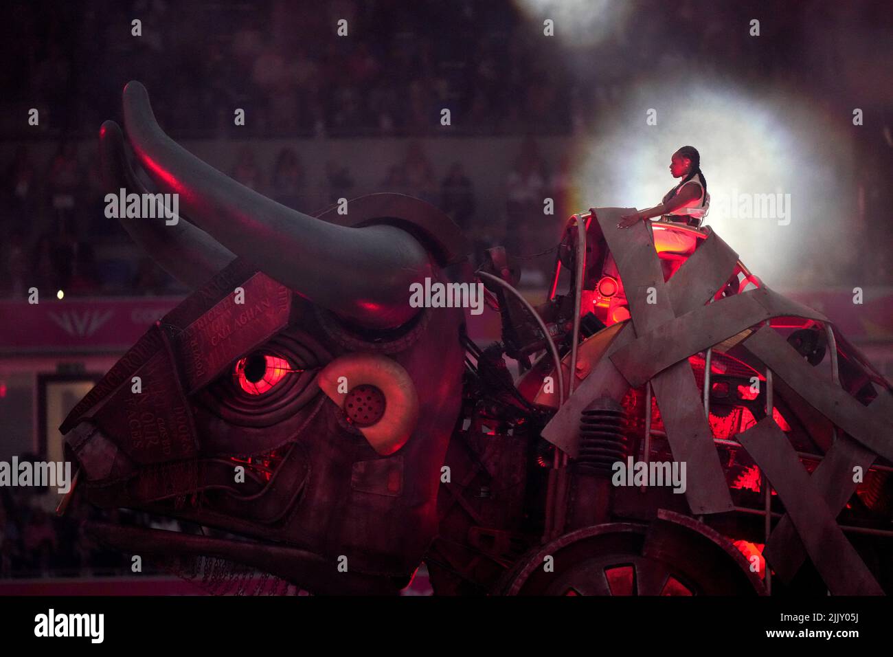 The Raging Bull during the opening ceremony of the Birmingham 2022 ...