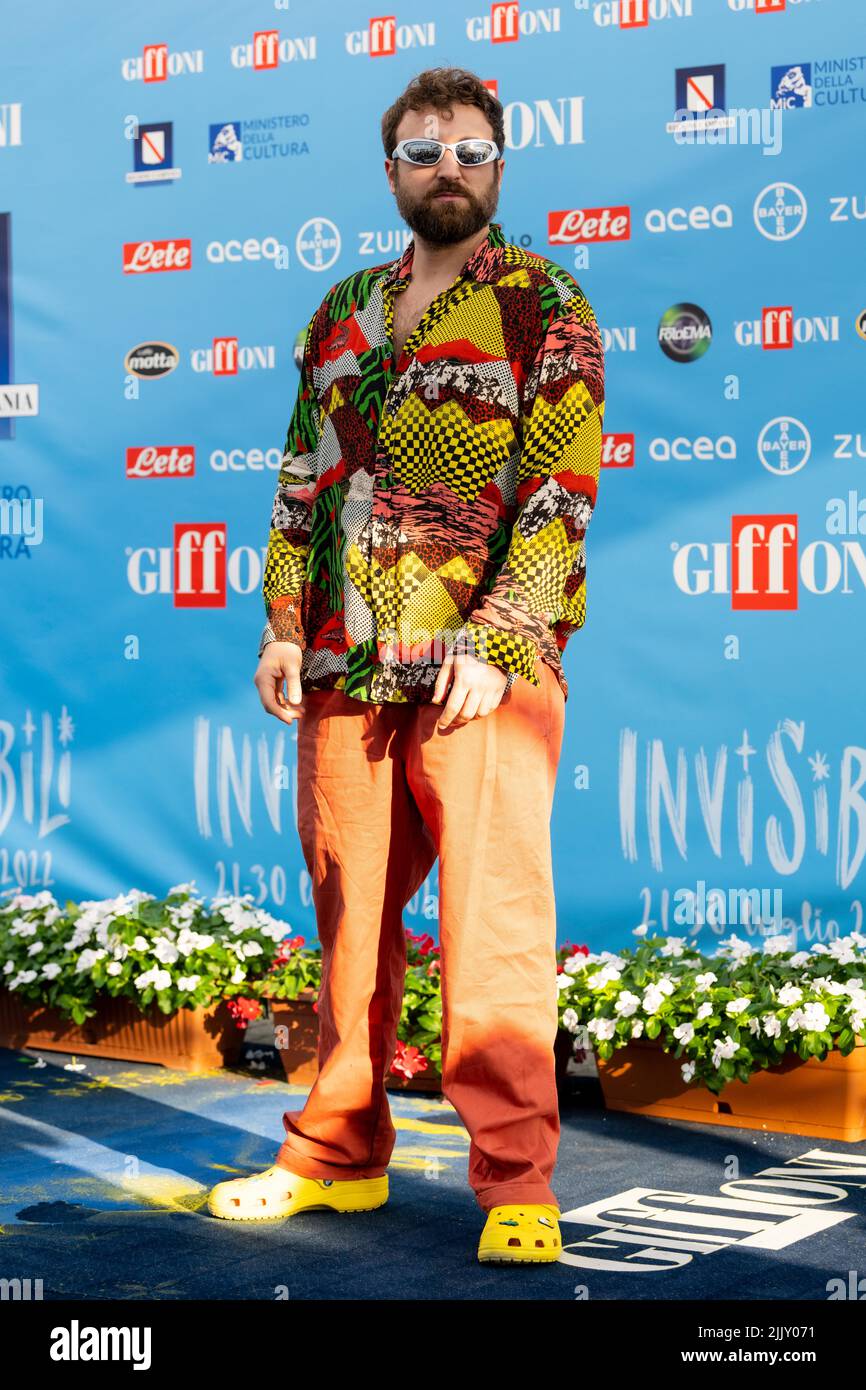 Giffoni Valle Piana, Salerno, Italy. 28th July, 2022. Italian singer ...