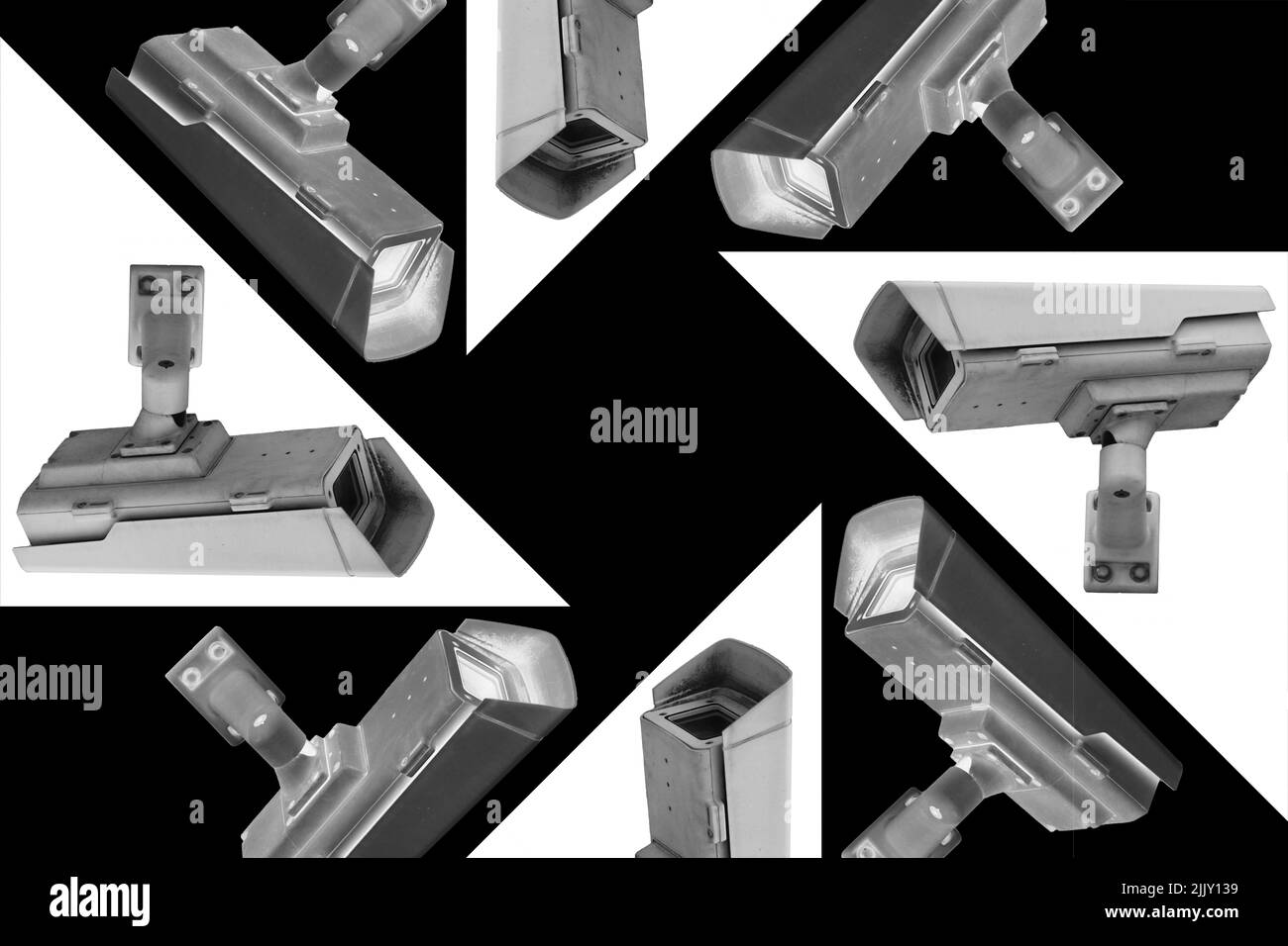 Surveillance technology concept security Black and White Stock Photos ...