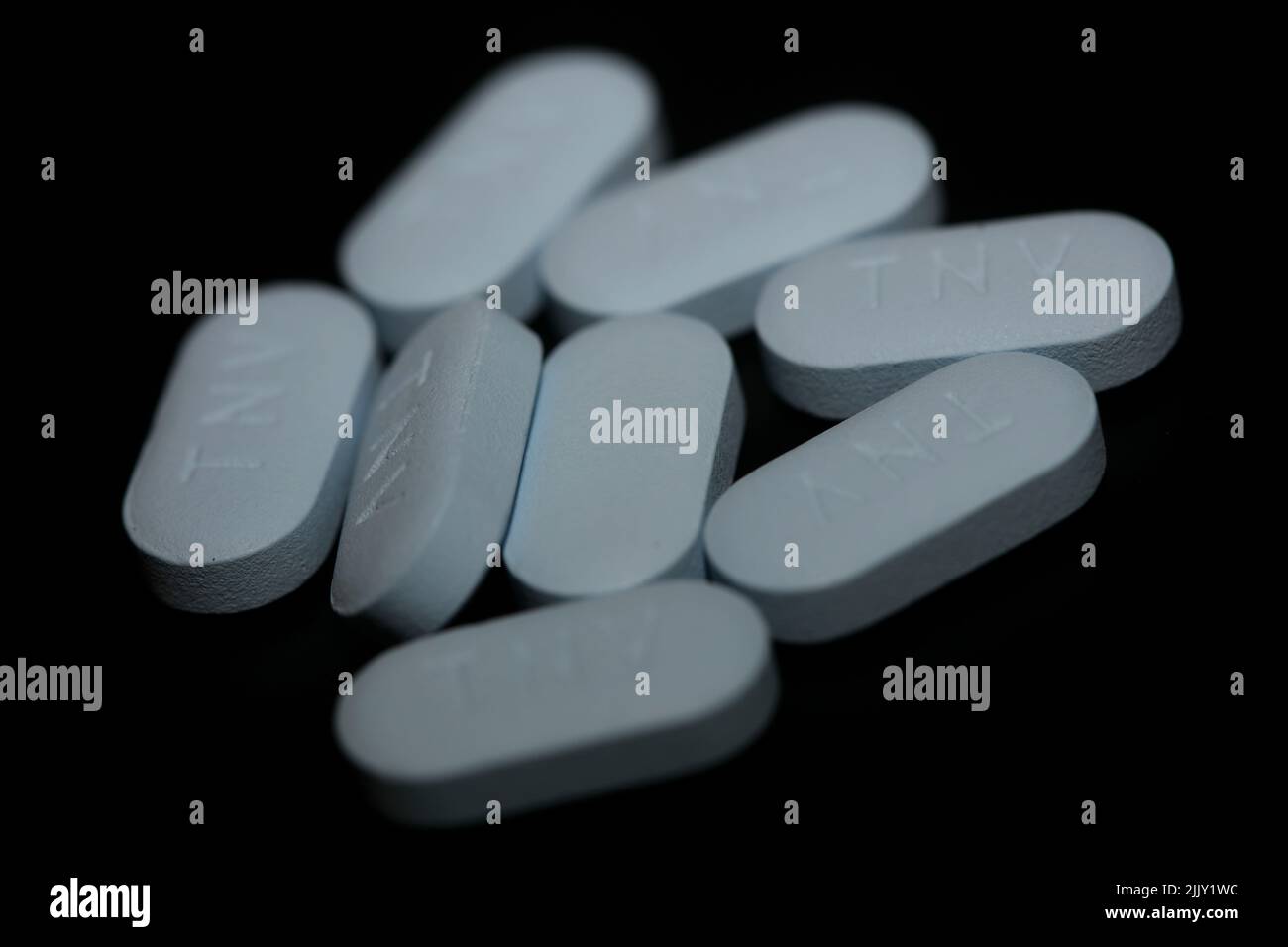 Blue medical pills close up background modern metal prints big size ...