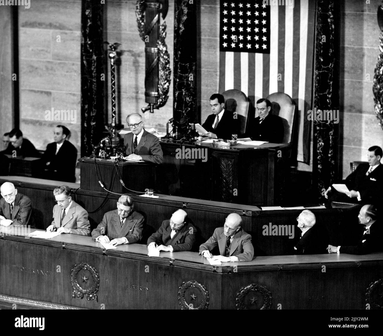President Eisenhower Addresses Congress - President Dwight Eisenhower ...